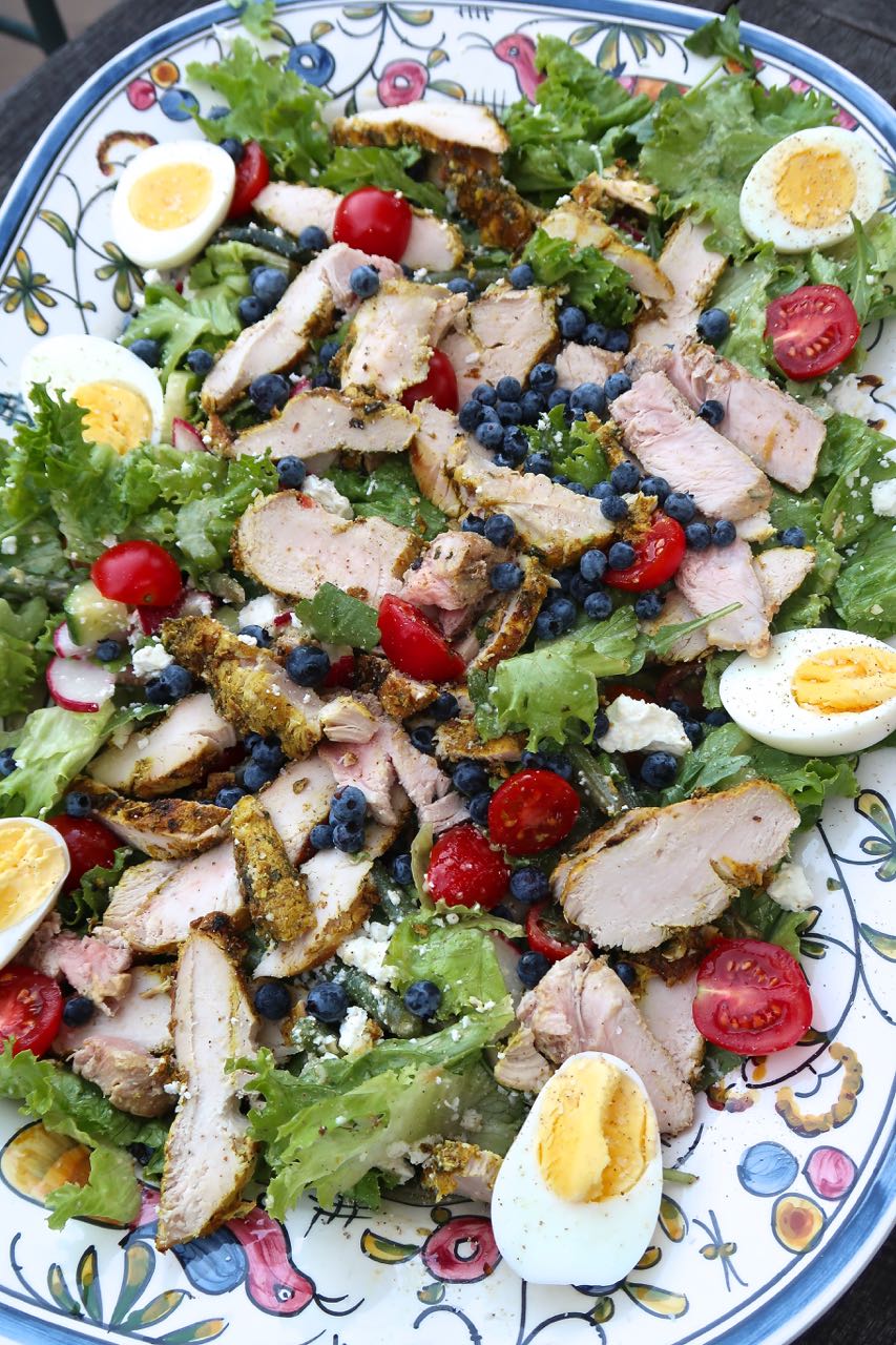 Scrumpdillyicious: Moroccan Chicken Salad with Feta & Blueberries