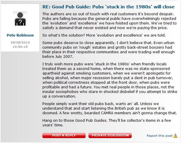 The Pub Curmudgeon: Bad pubs for crappy people