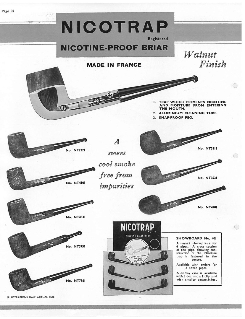 Курительные трубки.: Oppenheimer Pipes Catalog 1950