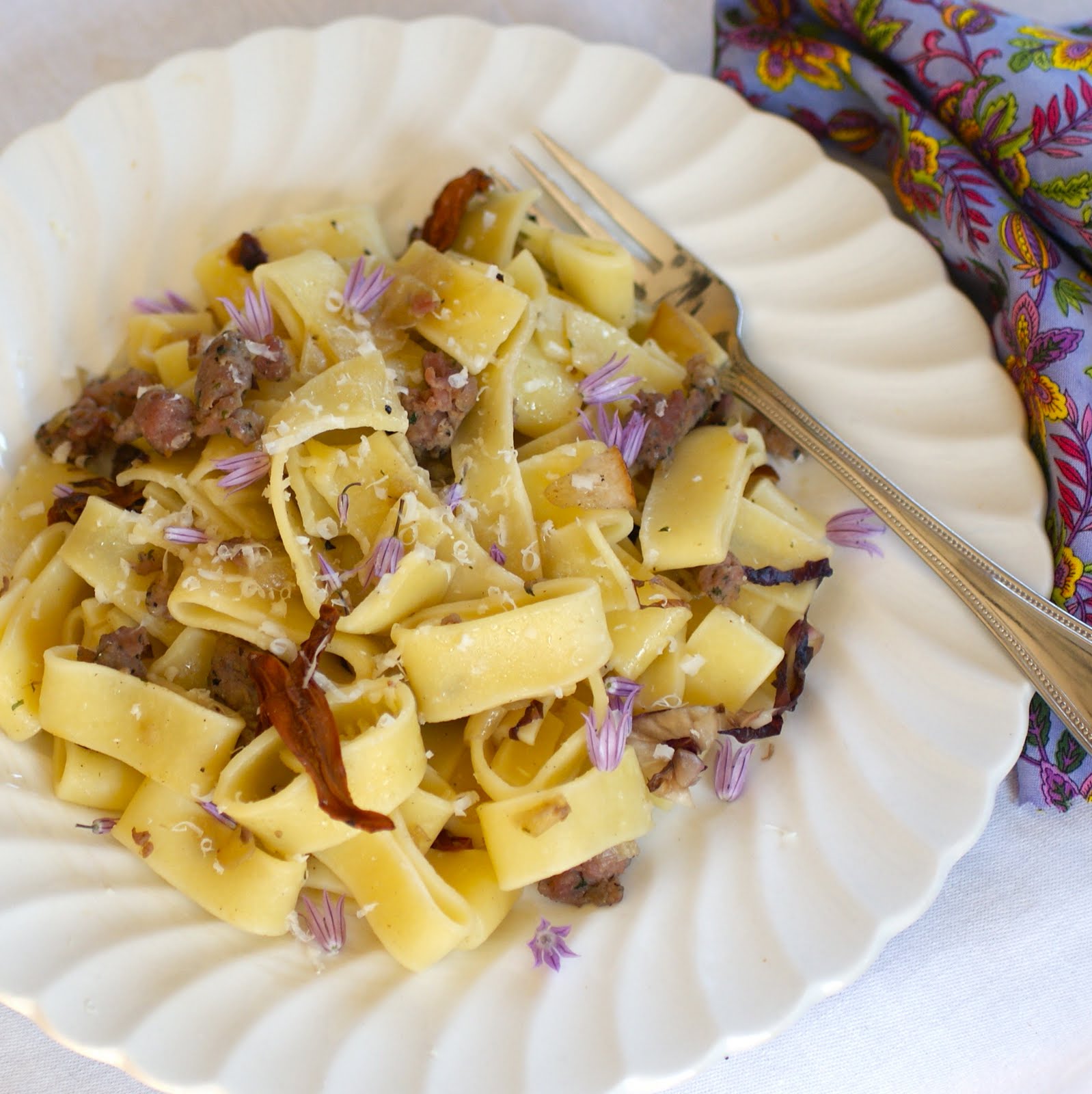 2 Stews: Italian Sausage, Radicchio and Pear Pasta