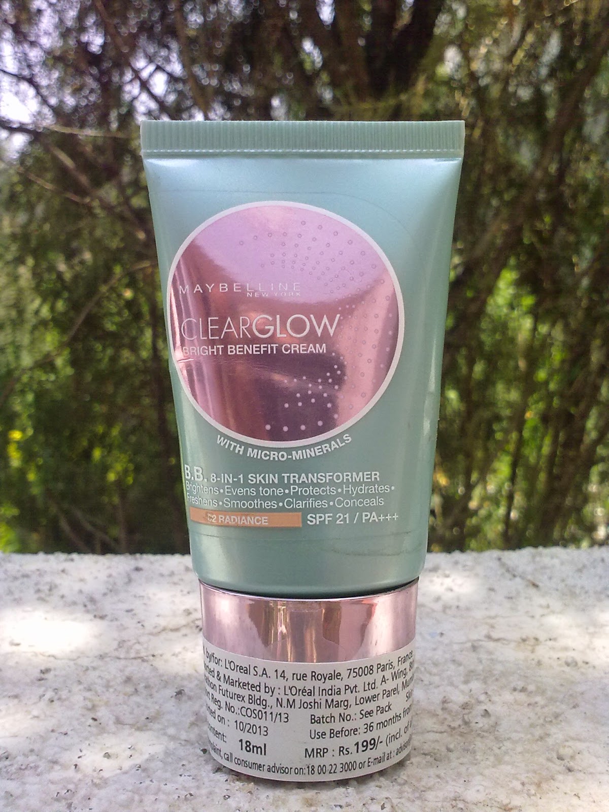 MyCosmeticDiary: "Maybelline BB CLEARGLOW Bright Benefit Cream Review"