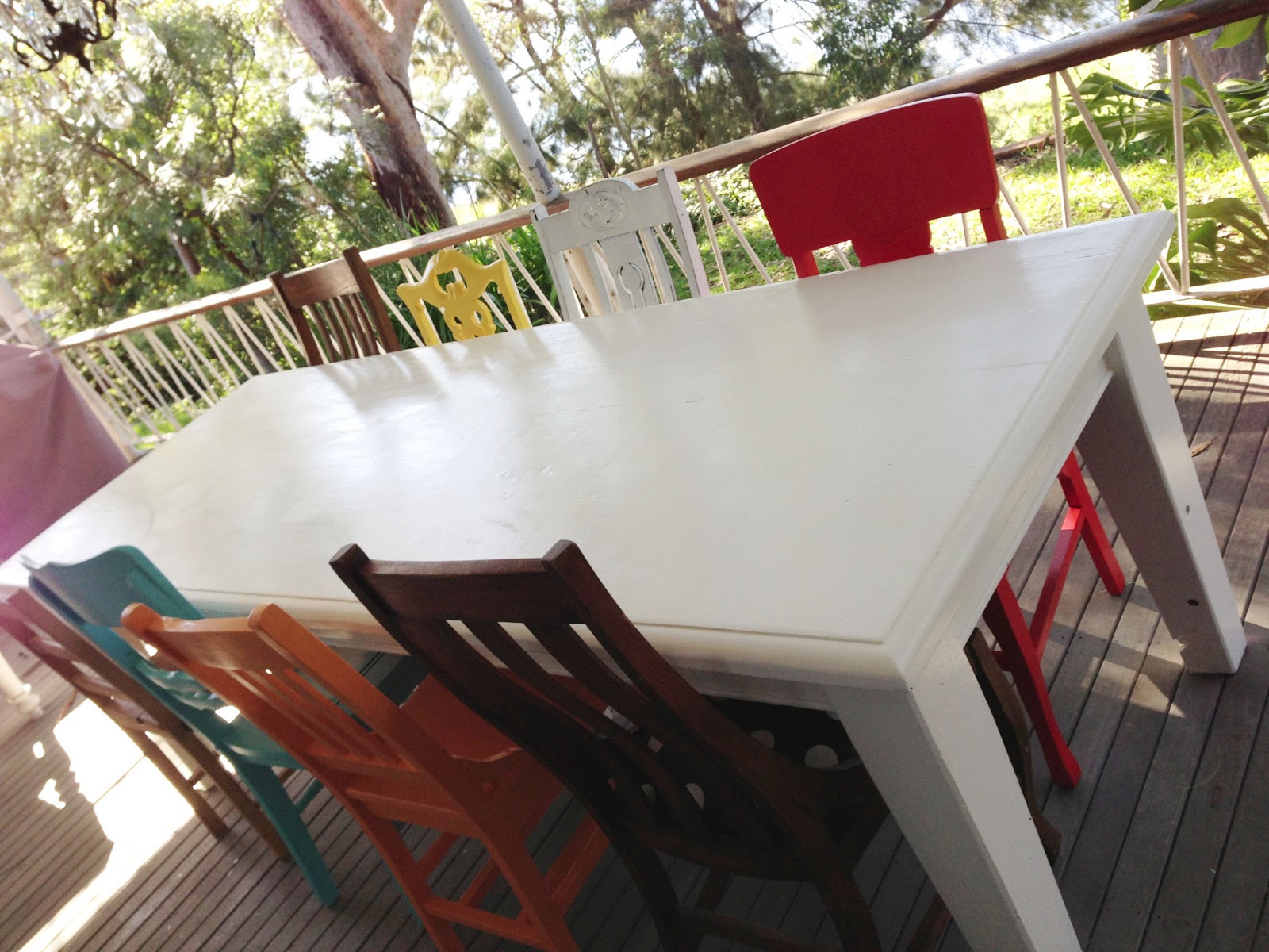 beautiful junk: Outdoor Dining Revamp
