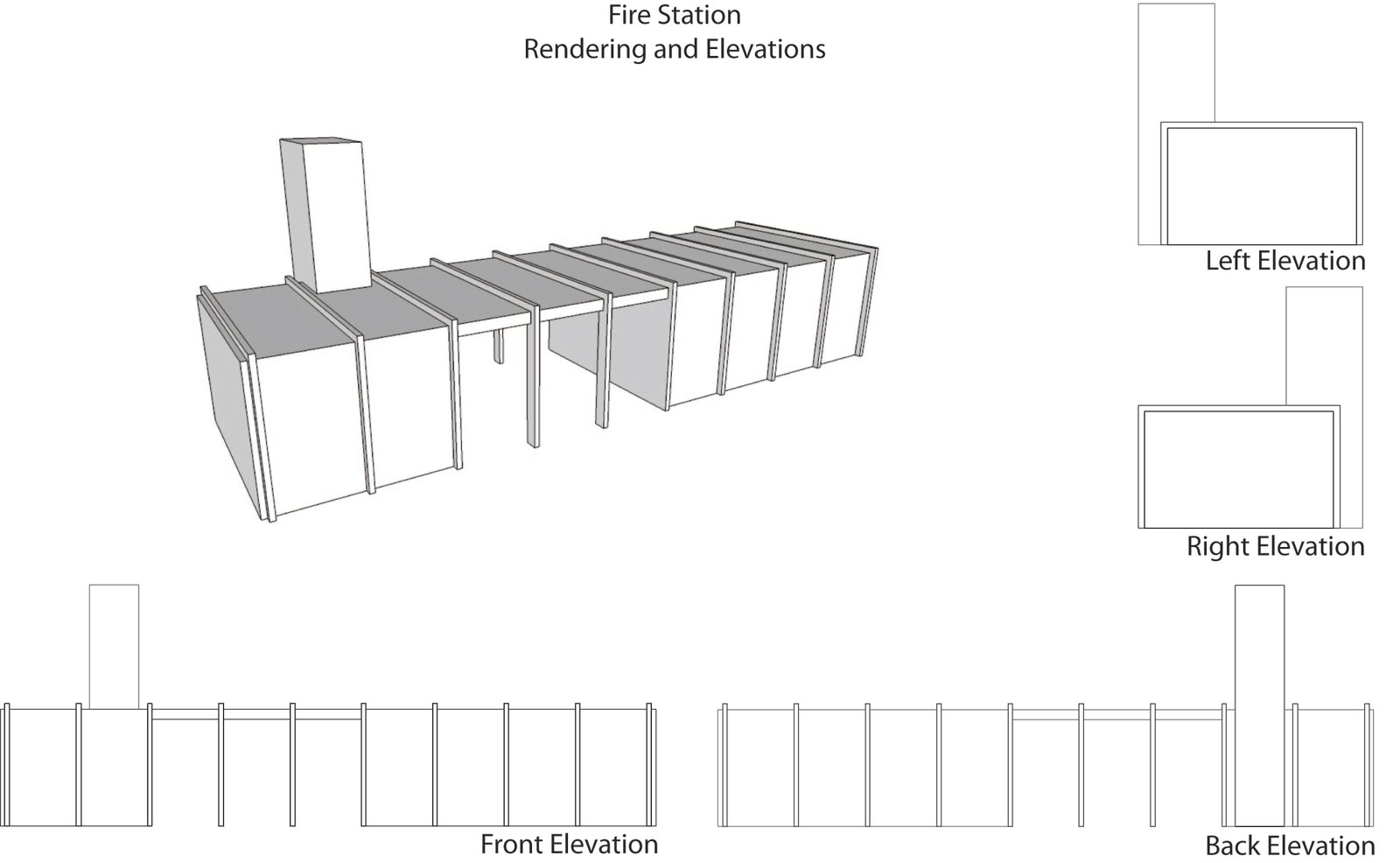 ARC 203 Spring 2011: Fire Station: First 3D Model Design