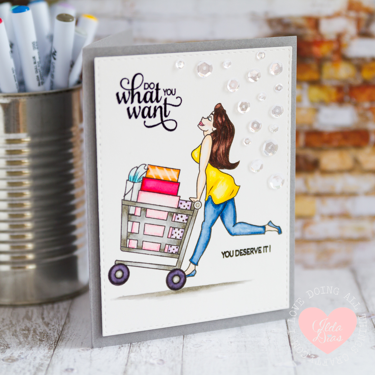 I Love Doing All Things Crafty: Retail Therapy Birthday Card