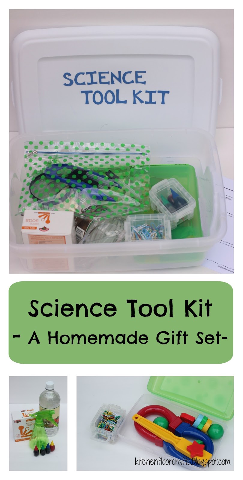 Kitchen Floor Crafts: Science Tool Kit - A Homemade Gift