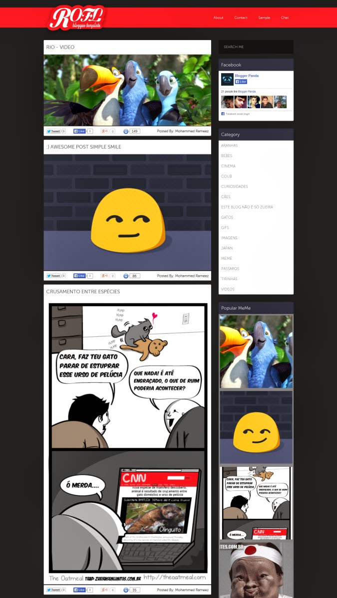 ROFL Meme Blogger Template | Andy Blog
