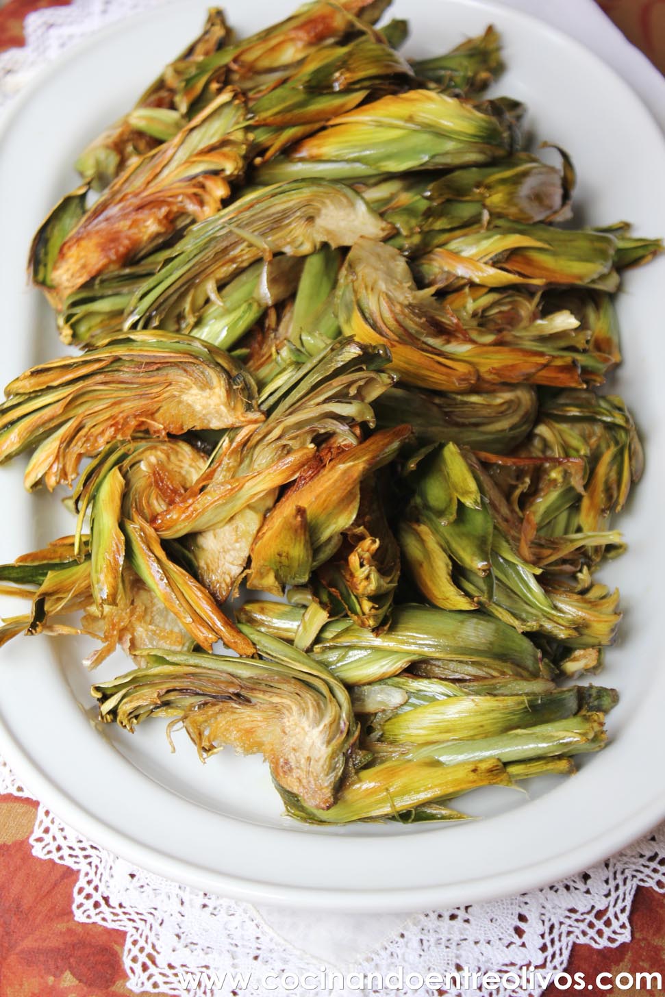 Alcachofas fritas. Receta paso a paso. - Cocinando Entre Olivos