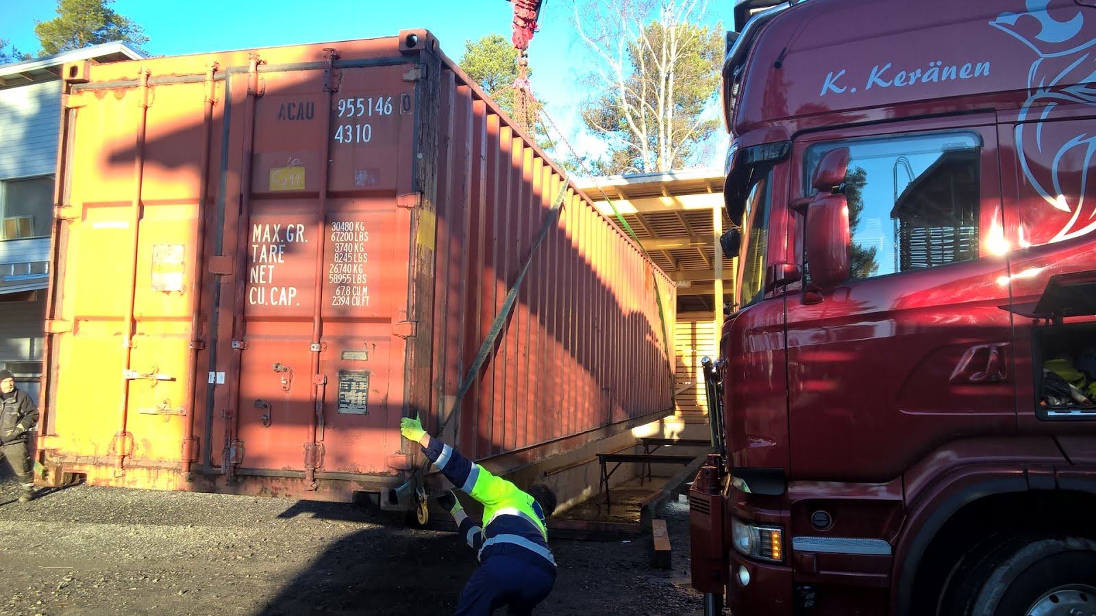 Preparing for the installation of a container | MC Containers