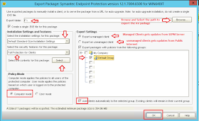 Techies Sphere: How to create AV client package using Symantec Endpoint ...