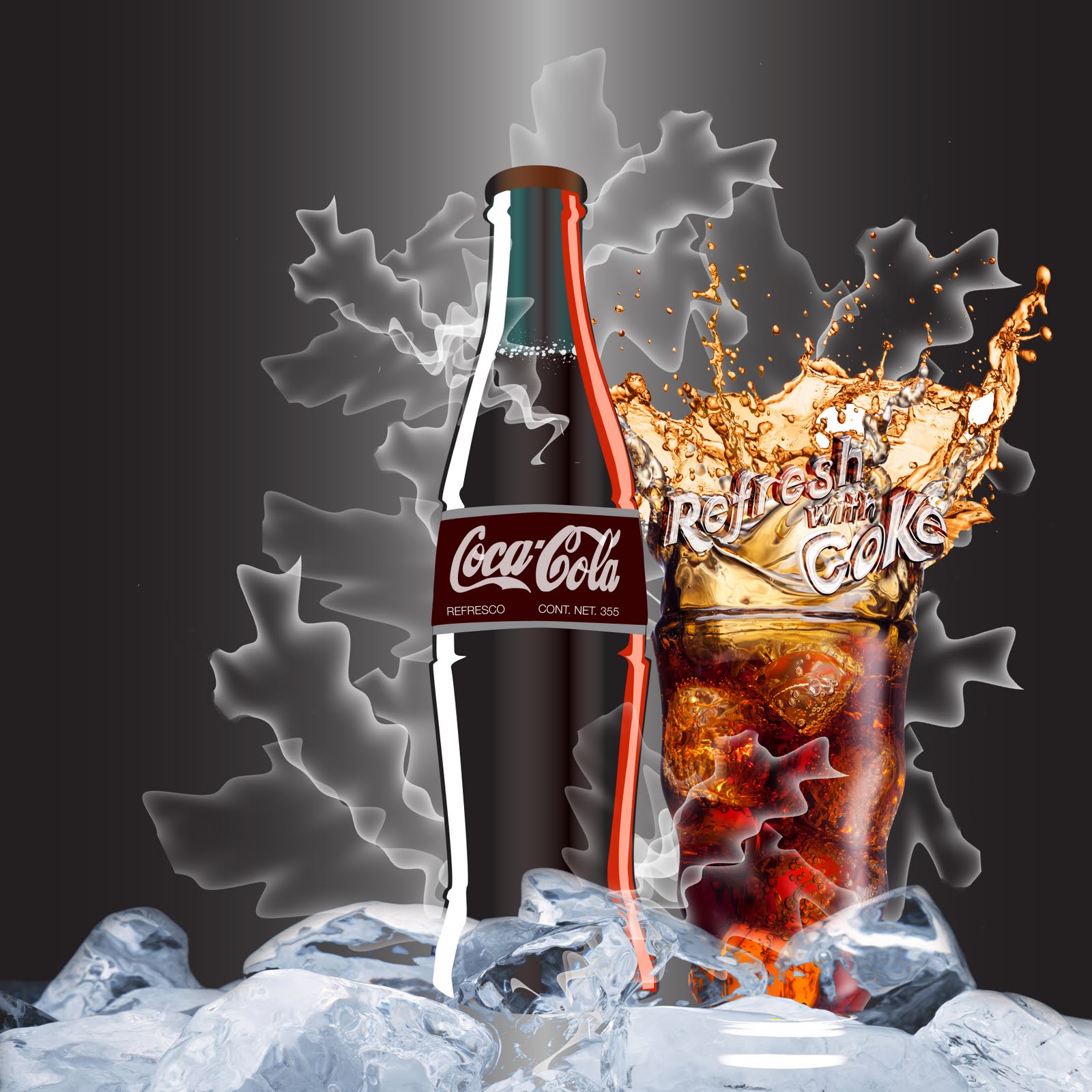 KimsArt & Graphic Design: Week #4 Coke Bottle Project Complete!
