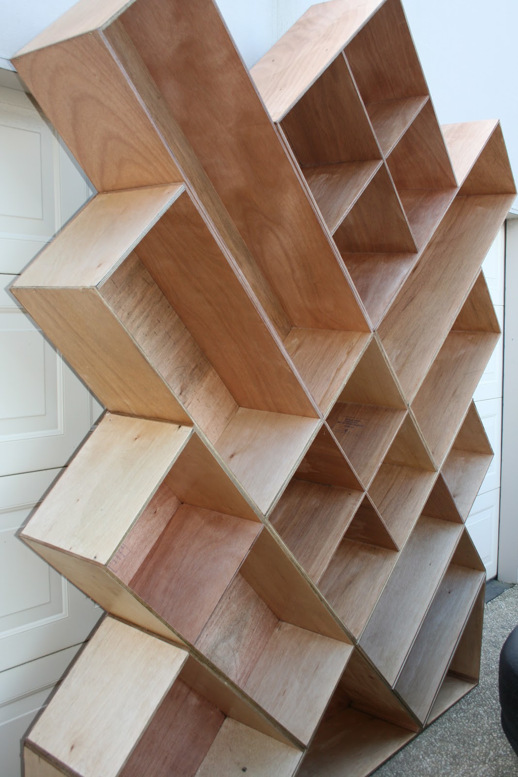 Bombora Custom Designs: Ply box bookcase