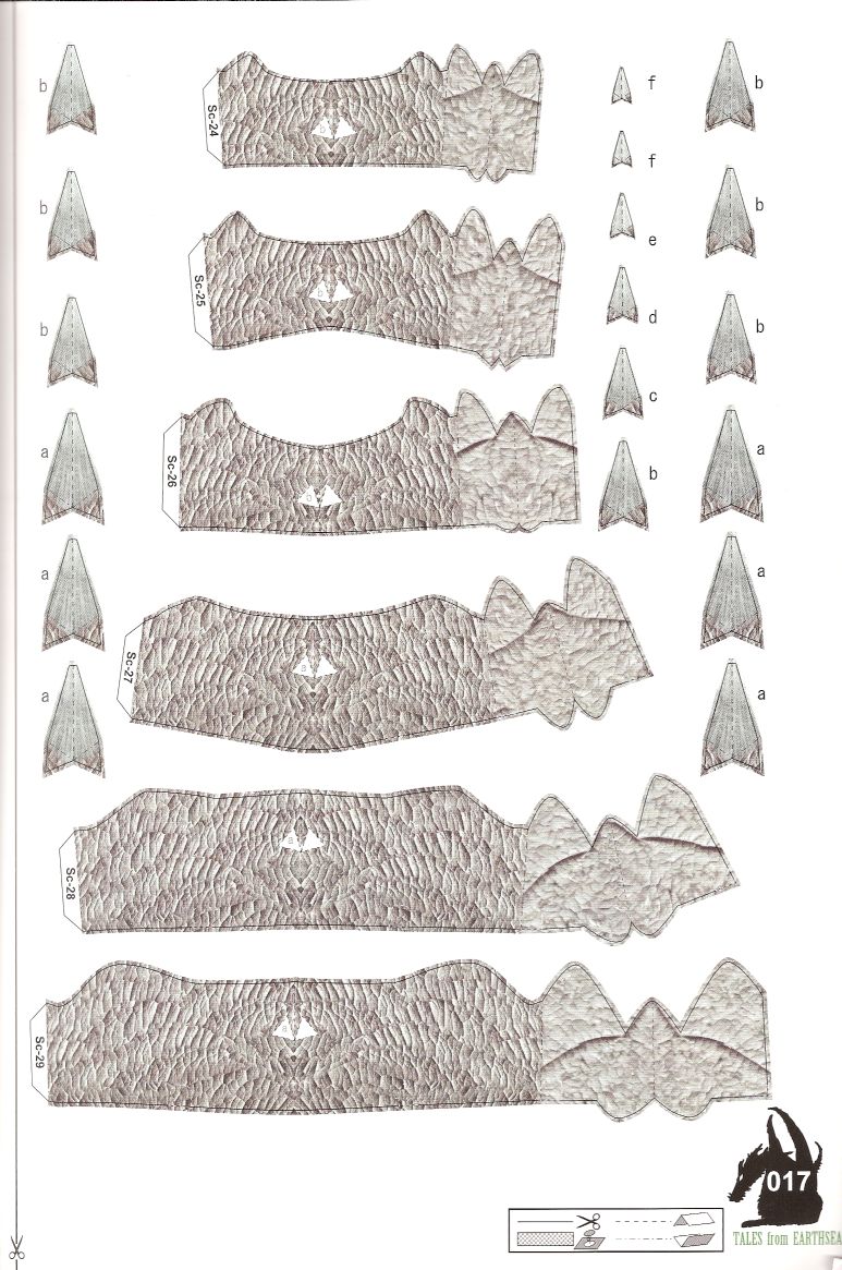 My toys: The dragon made of paper. Model + pattern.Дракон из бумаги ...