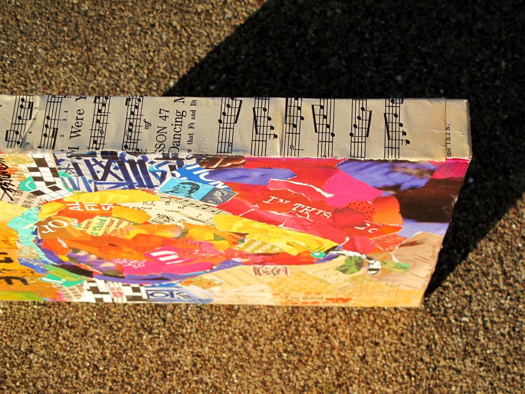 Nancy Standlee Fine Art: Pear Torn Paper Collage, "Poire" 12095 by ...