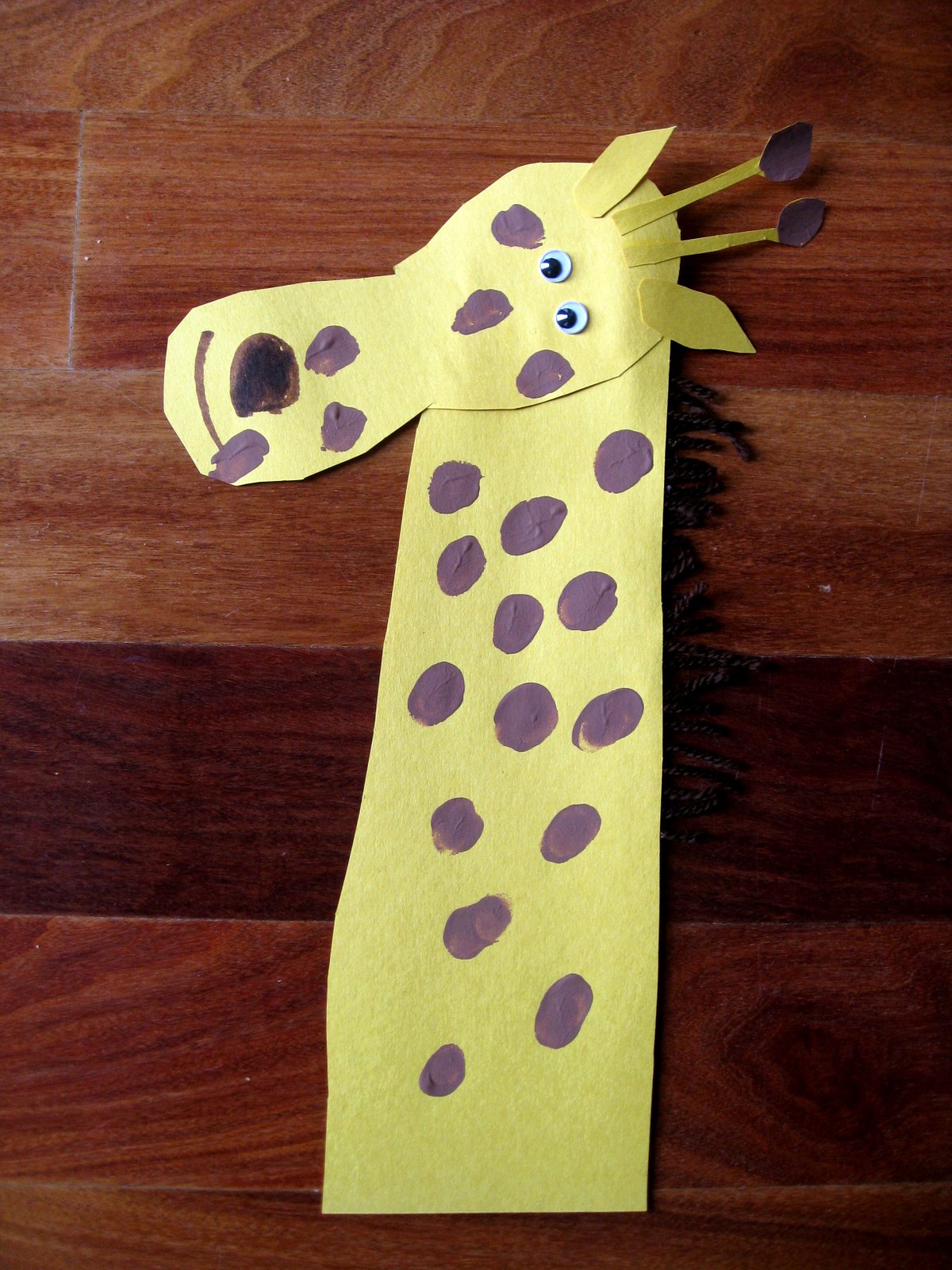 Cindy deRosier: My Creative Life: Footprint Giraffe