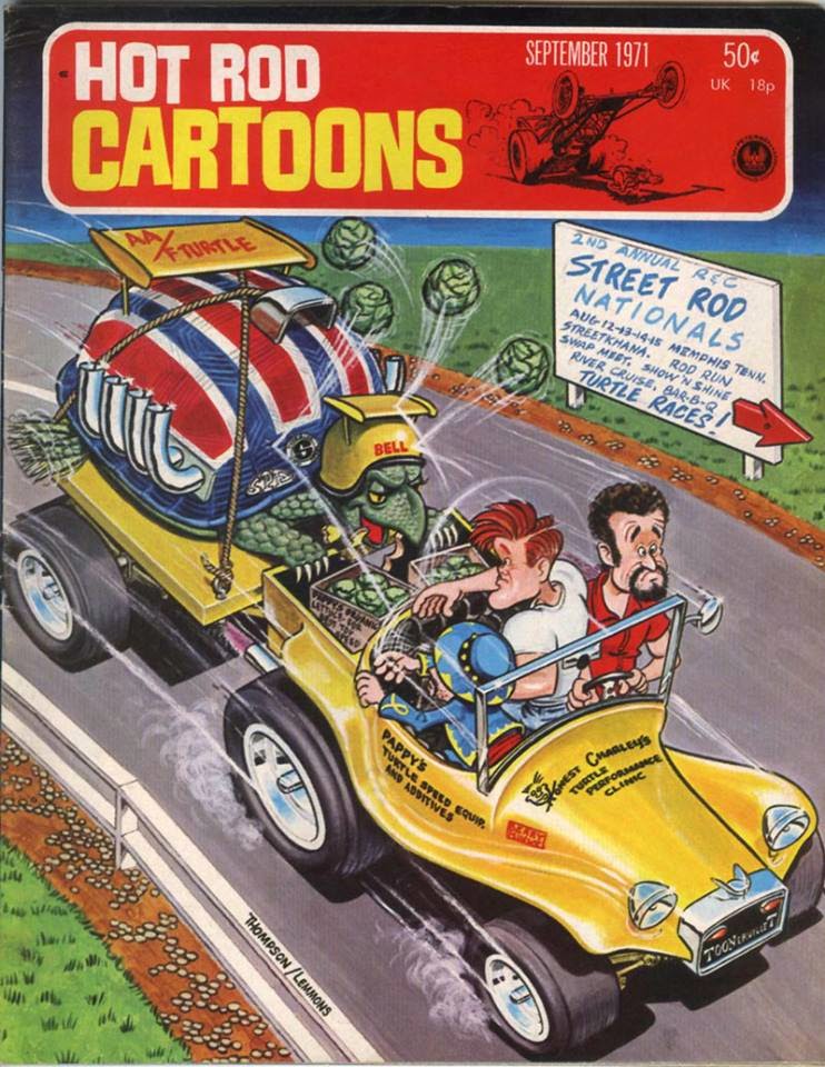 racin' thru the raindrops: some Hot Rod Cartoons covers