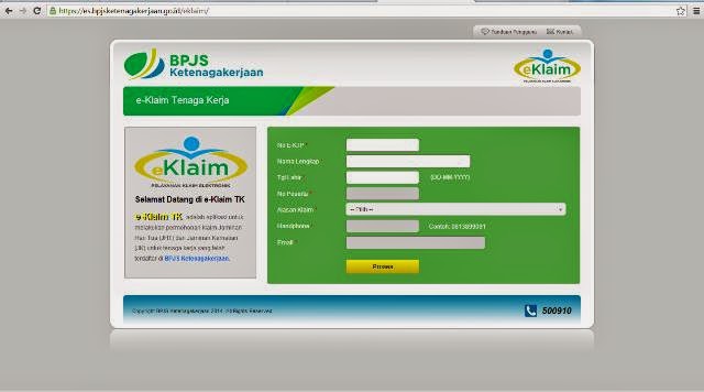 BPJS Ketenagakerjaan : e-Klaim, Proses Klaim JHT Elektronik - BePeJeEsTeKa