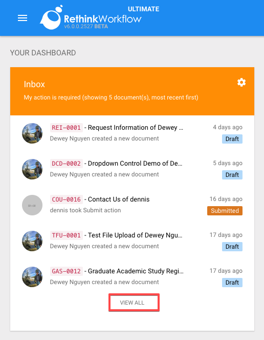 Rethink Workflow Support: Reporting
