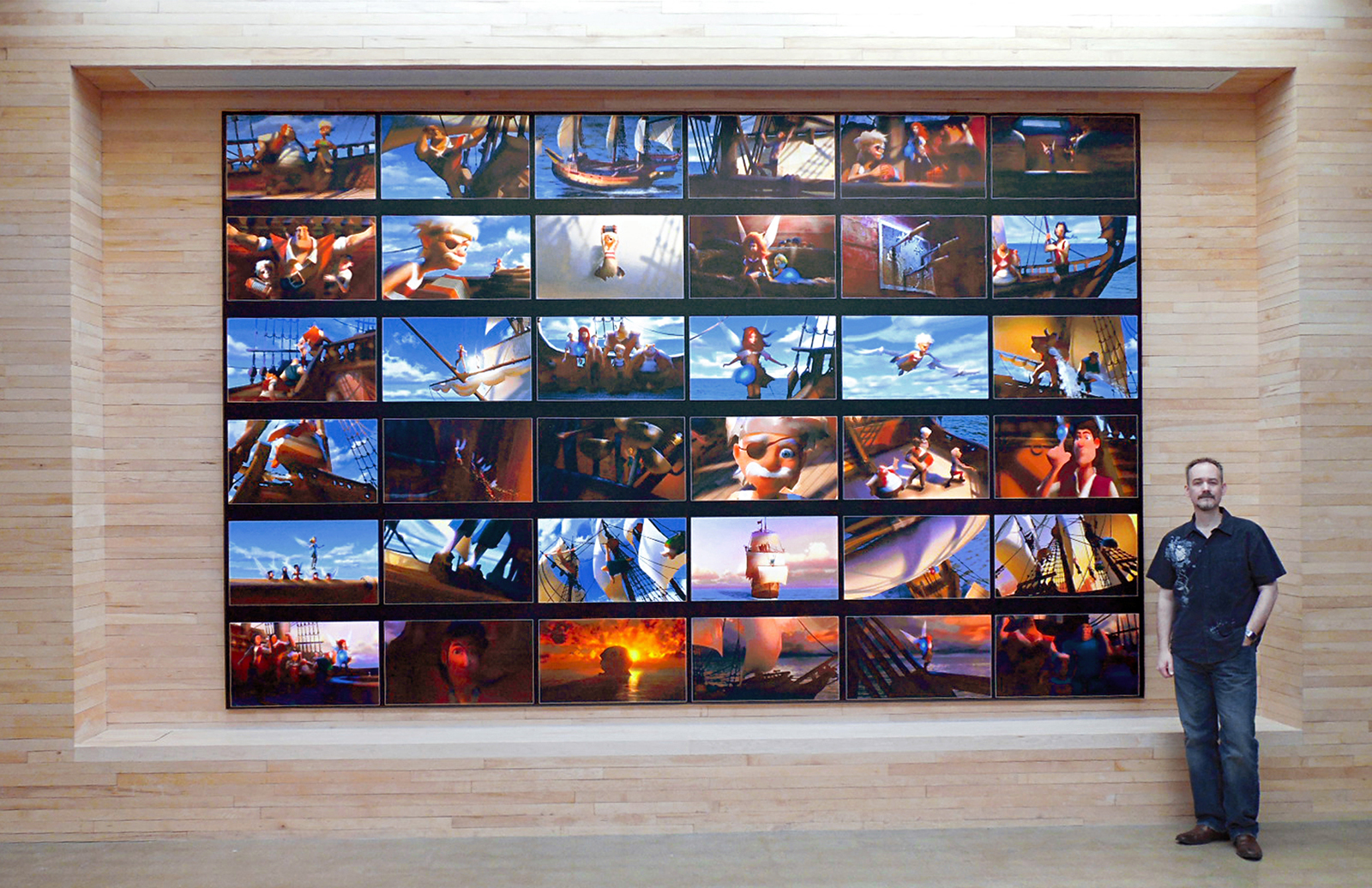 Nathan Fowkes Art: Disney Color Script Wall