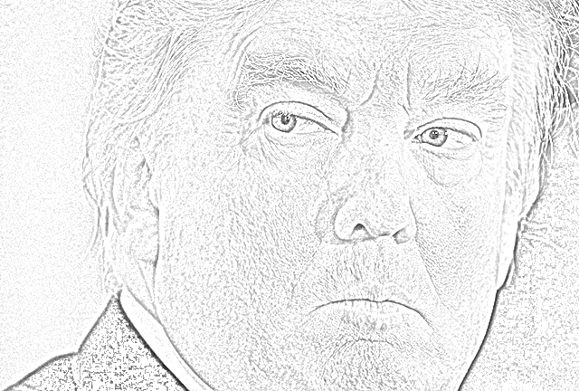 President Trump Coloring Page Coloring Pages