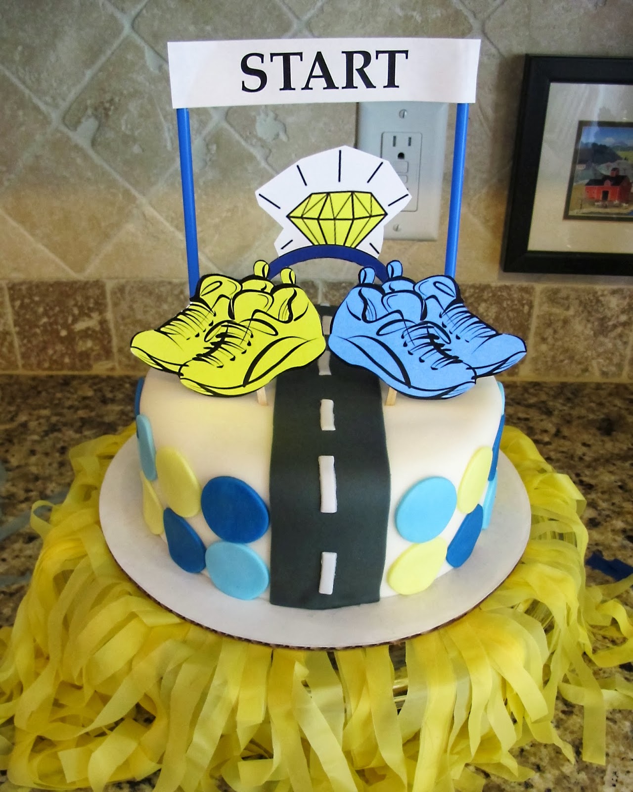 So Many Sweets: Race to the Altar: Marathon Themed Engagement Party