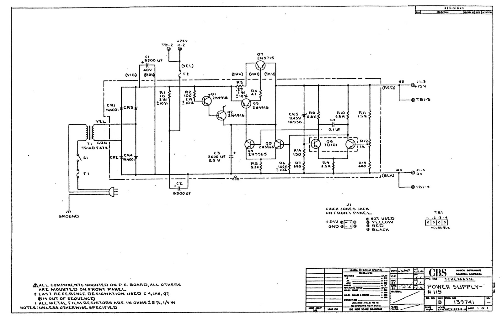 Analog Resistance Sound Design: Schématiques Originales Buchla Série ...