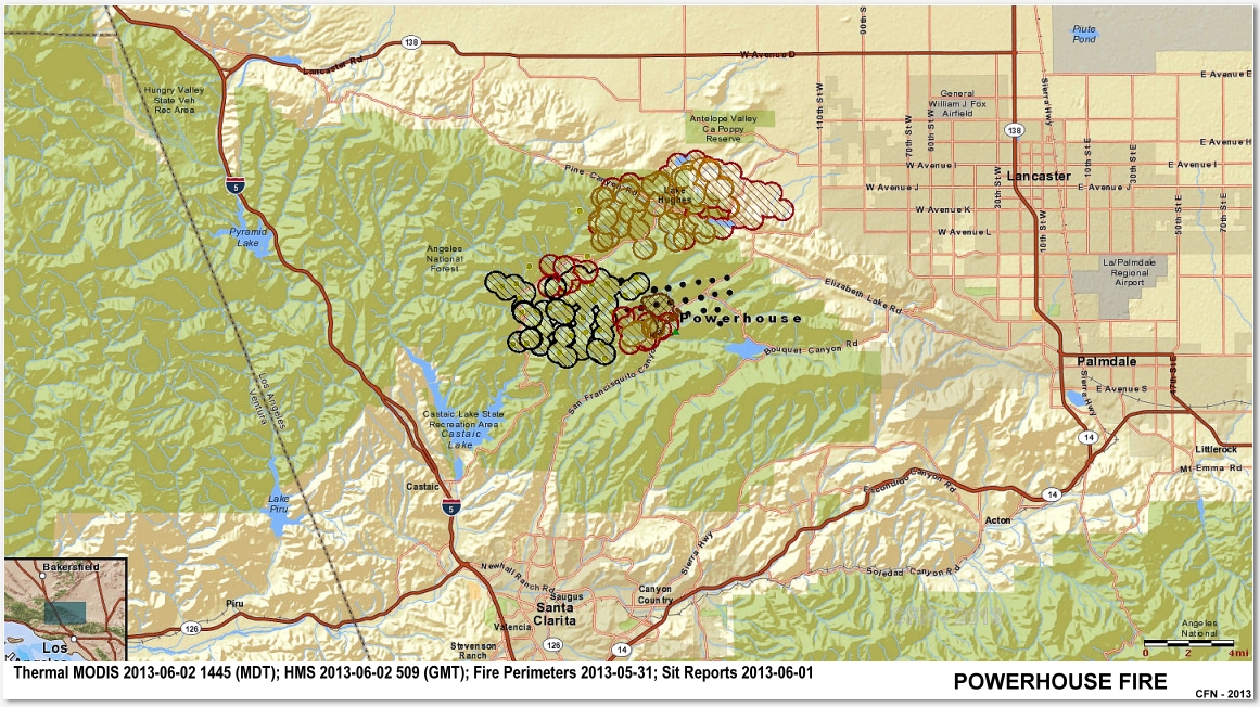 CFN - CALIFORNIA FIRE NEWS - CAL FIRE NEWS : Powerhouse Fire 29,585 ...