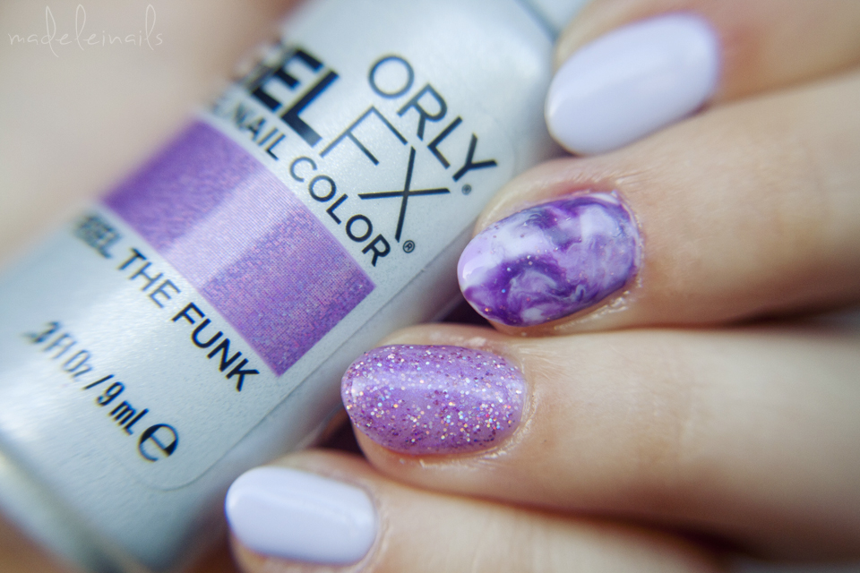 Marmurowe zdobienie - Orly GelFx Feel the funk | I ♥ NAIL POLISH