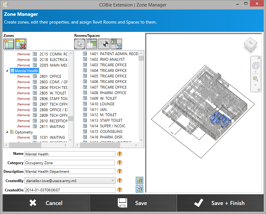 Revit Add-Ons: Free Autodesk COBie Extension for Revit