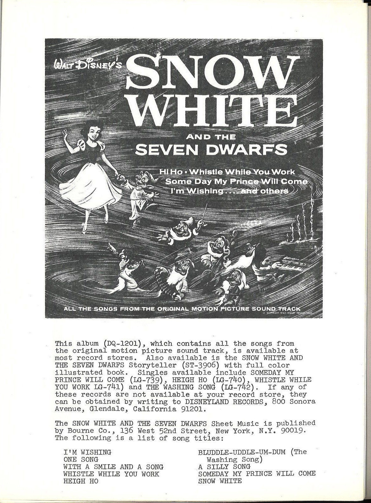 Filmic Light - Snow White Archive: 1957 Snow White Operetta Script