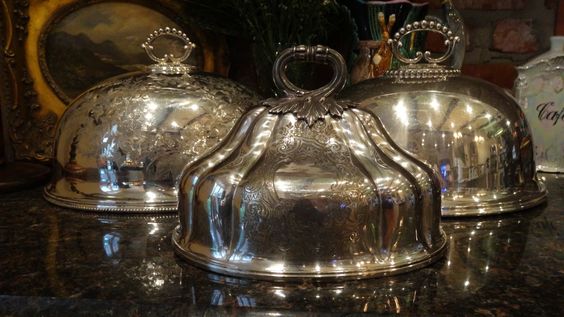 Eye For Design: Decorating With Silver Meat Domes......Fun To Use Or ...