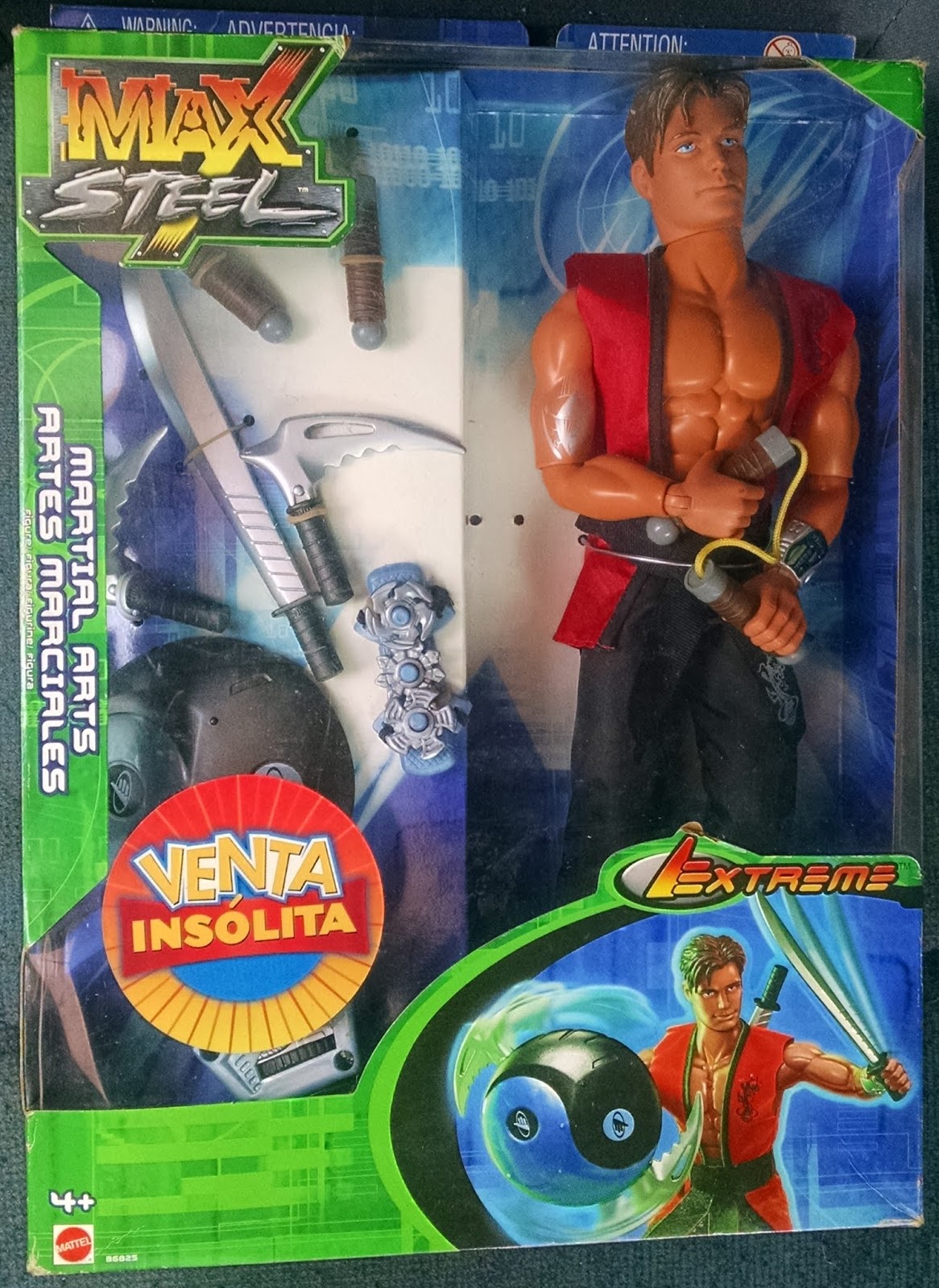 Max Steel Fanáticos: Línea Max Steel Extreme 2004 completa