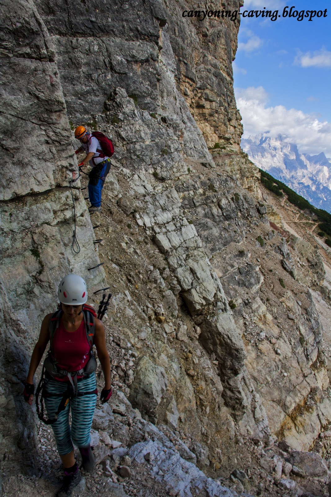 Canyoning - Caving: Via Ferrata Sentiero Astaldi, Tofana, Dolomites
