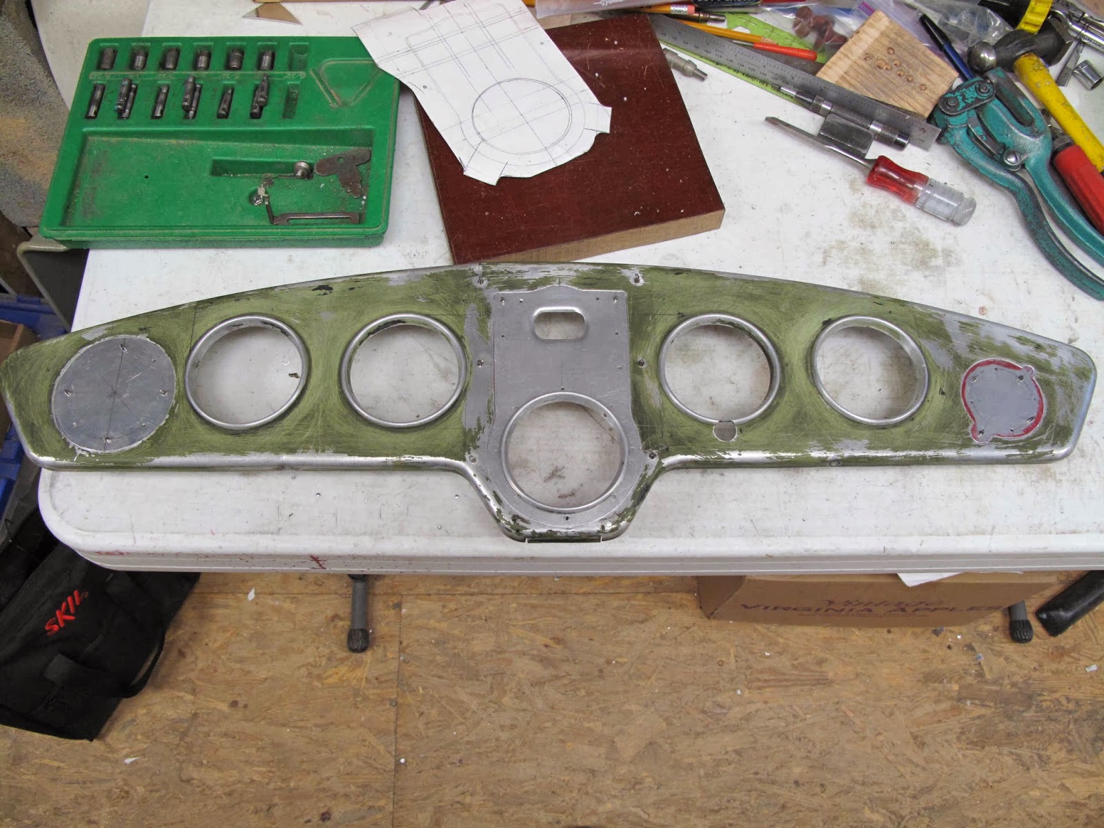 Cessna 140 Rebirth: Instrument Panel Cover P/N 0412489-3