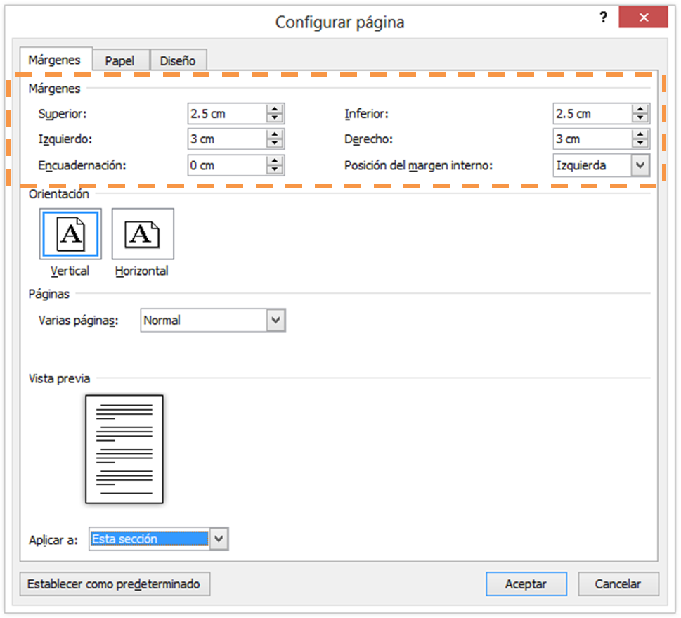 Configurar página - La Biblioteca Digital