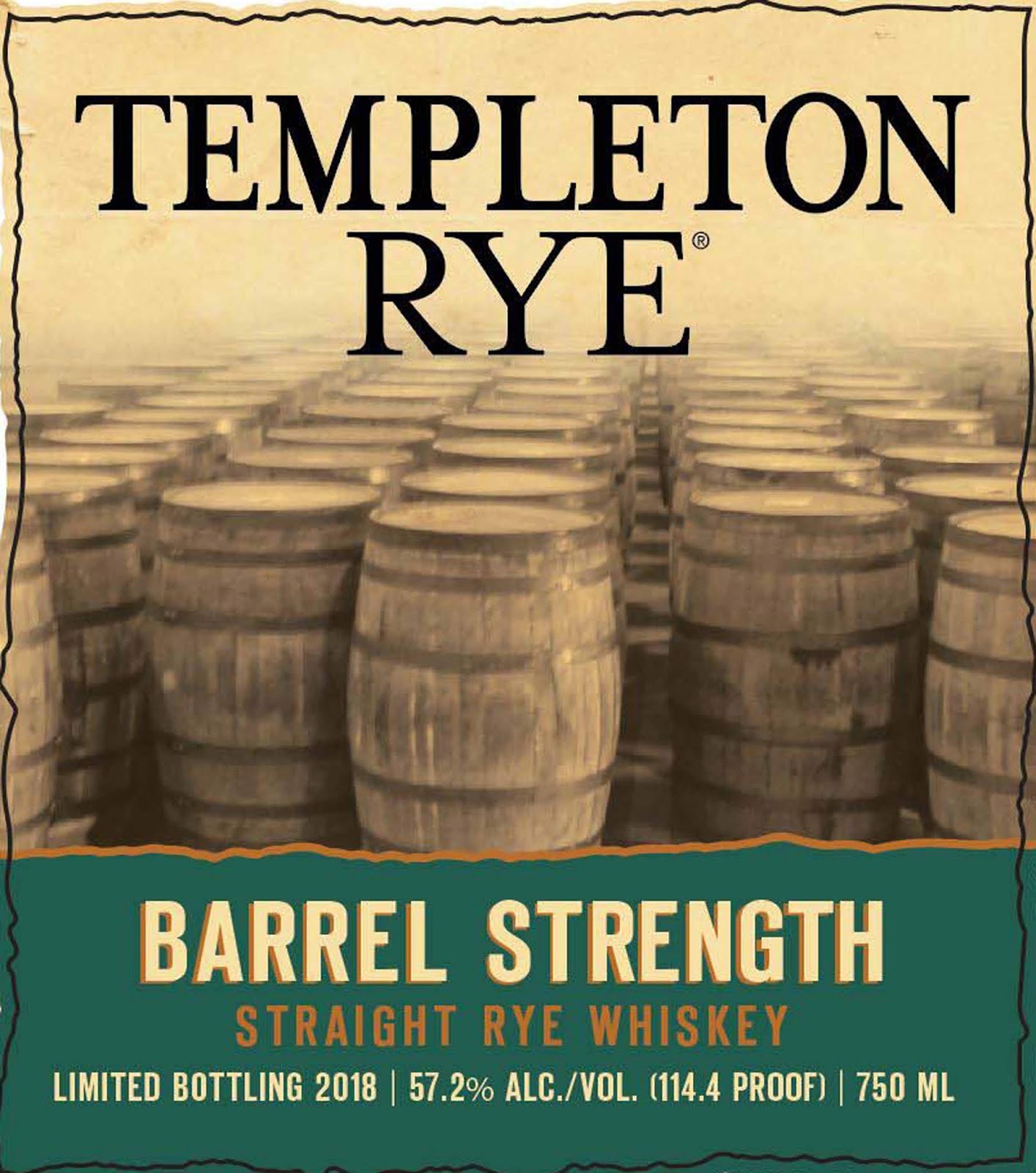 The Wine and Cheese Place: Templeton Barrel Strength Straight Rye