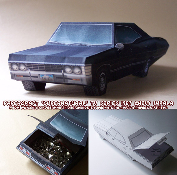 Ninjatoes' papercraft weblog: Papercraft "Supernatural" 1967 Chevrolet ...