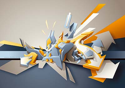 Graffiti Letters: 3d graffiti art 01