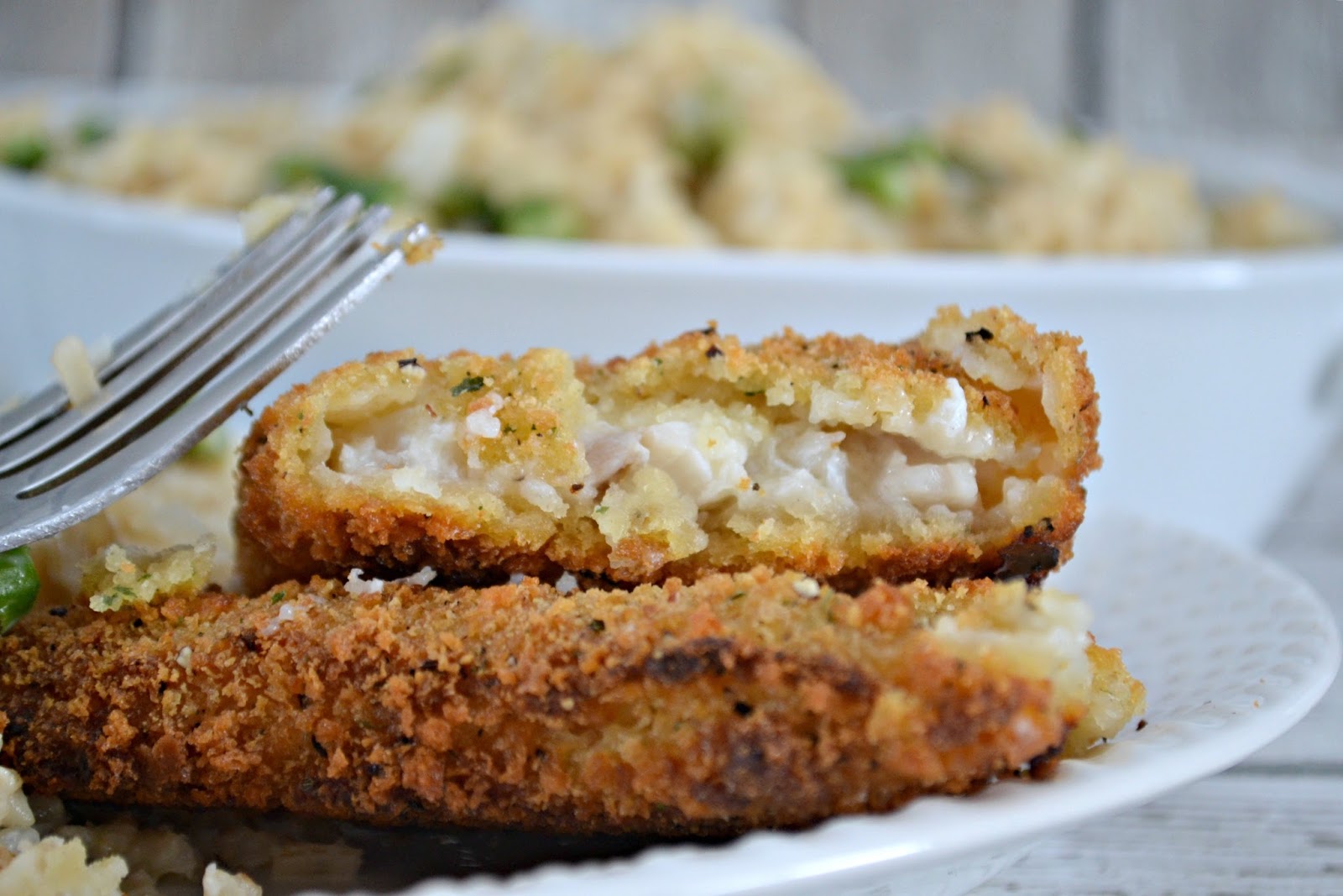 Gorton’s Parmesan Crusted Cod & Creamy Cheesy Asparagus Rice - Building ...