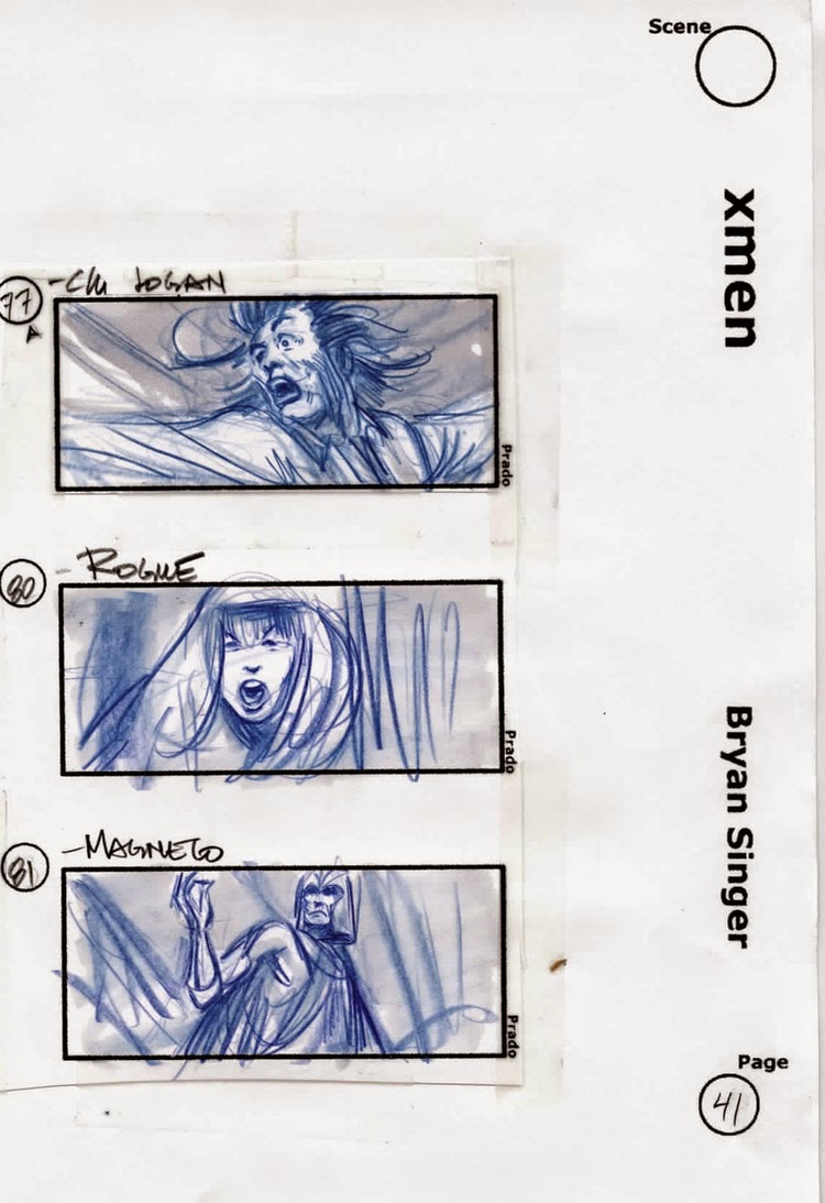 X-MEN Train Scene Was Very Different in Storyboards by Raymond Prado ...