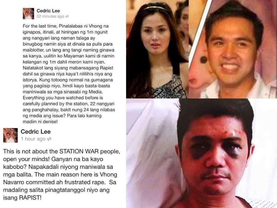 Cedric Lee Speaks Up About Vhong Navarro's Rape Issue ~ Wazzup Pilipinas News and Events