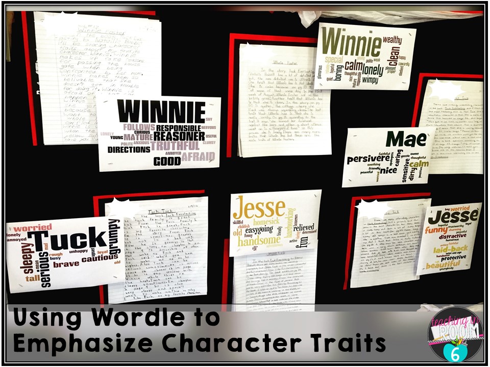 Character Trait Essays and Wordle | Teaching in Room 6