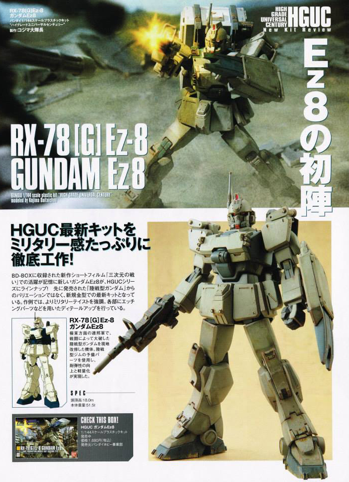 HGUC 1/144 Gundam Ez8 Custom Build