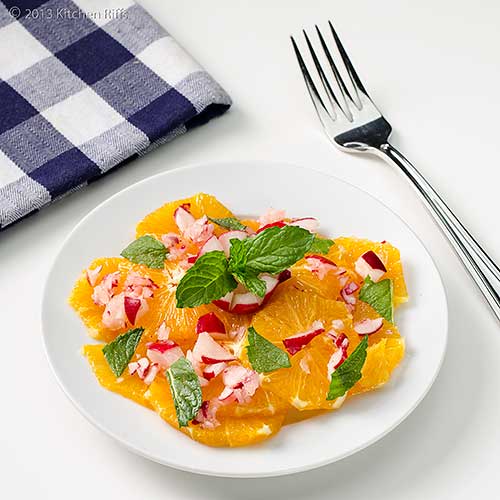 Kitchen Riffs: Moroccan Orange and Radish Salad