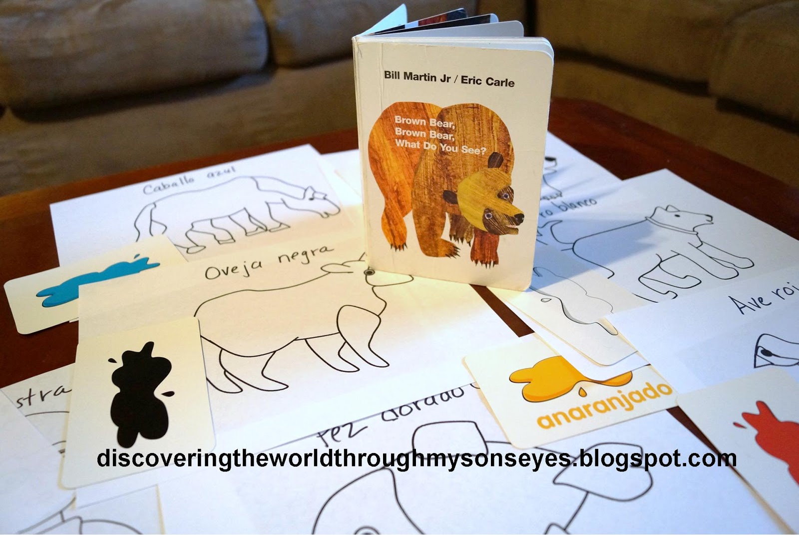 Spanish Home Lesson: Oso pardo, oso pardo, ¿qué ves ahí?