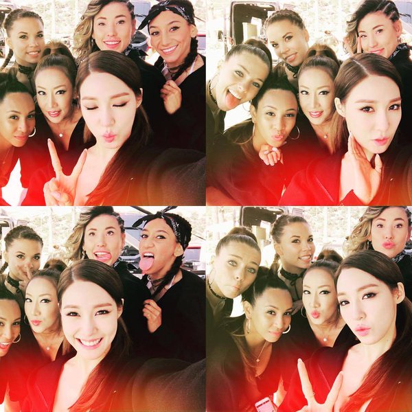 SNSD Tiffany snap group pictures with her 'I Just Wanna Dance' dancers ...