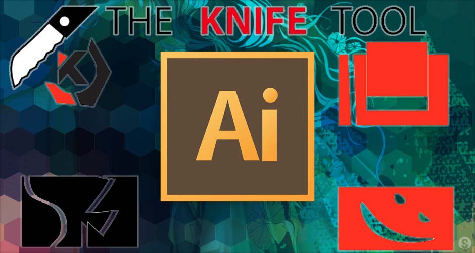 Cara menggunakan knife tool tutorial Adobe Illustrator