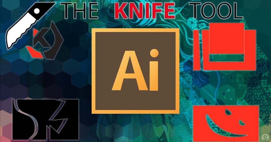 Cara menggunakan knife tool tutorial Adobe Illustrator