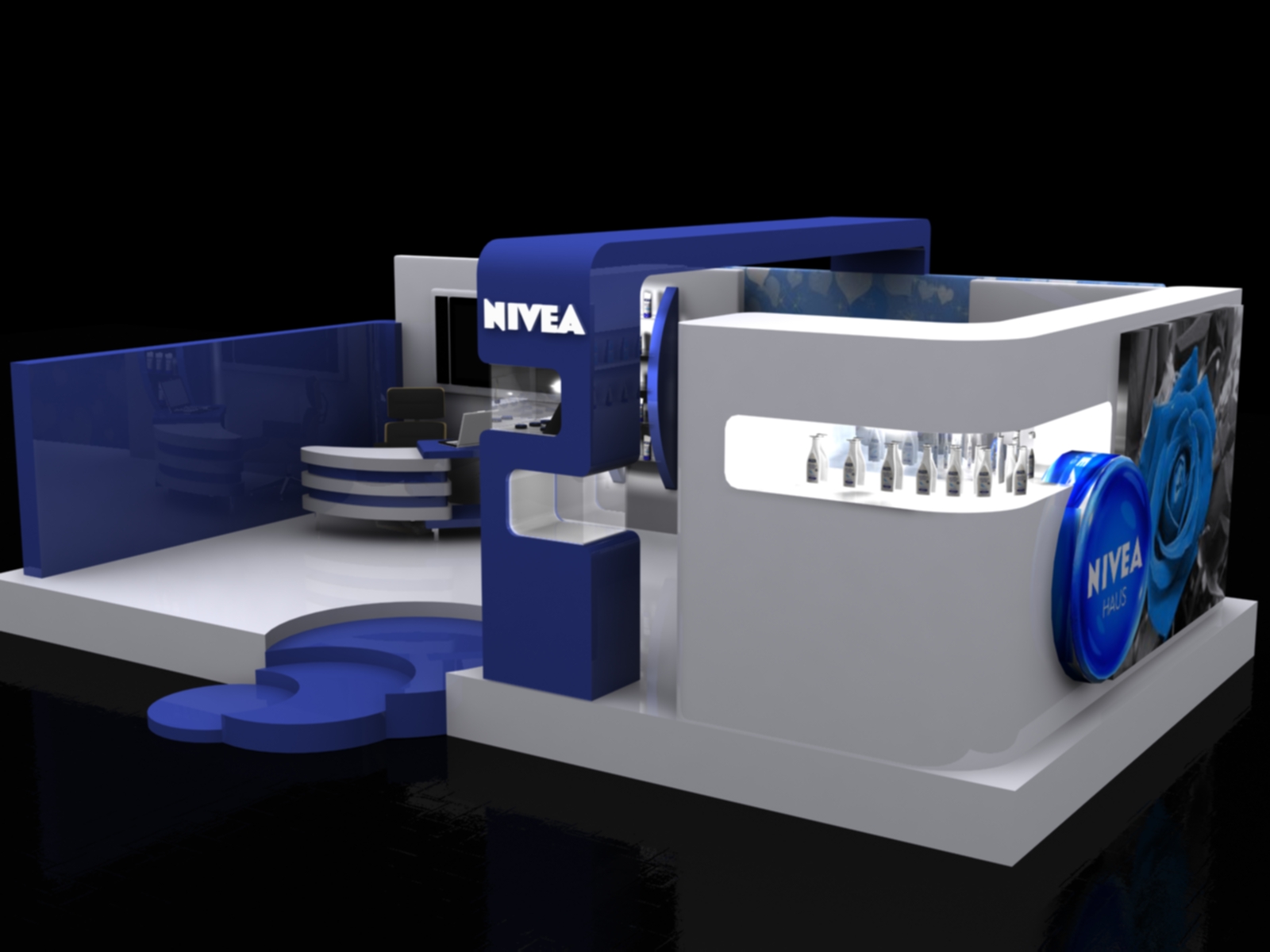 Maquetas Digitales F.A.: stand de nivea