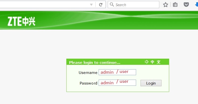 Password Admin Zte Password Admin Zte How To Login Zte Router 192