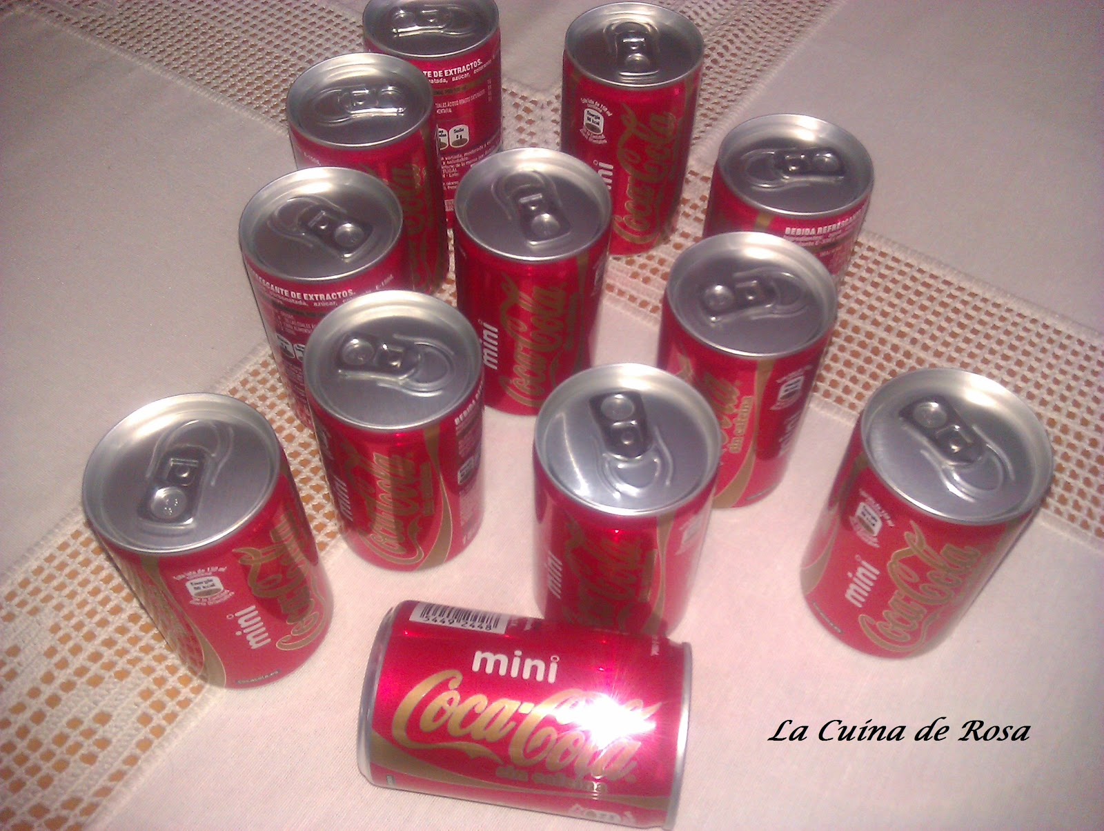 La Cuina de Rosa: COCA COLA MINI SIN CAFEÍNA
